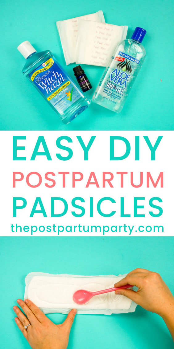 DIY Padsicles (Frozen Pads for Postpartum Healing)