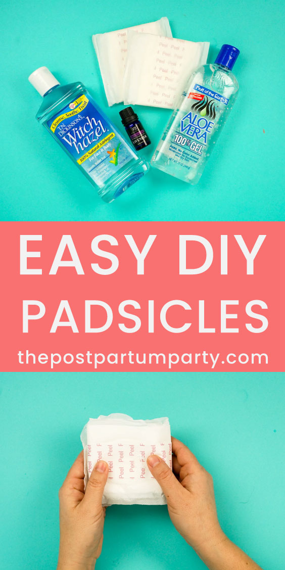 DIY Padsicles (Frozen Pads for Postpartum Healing)