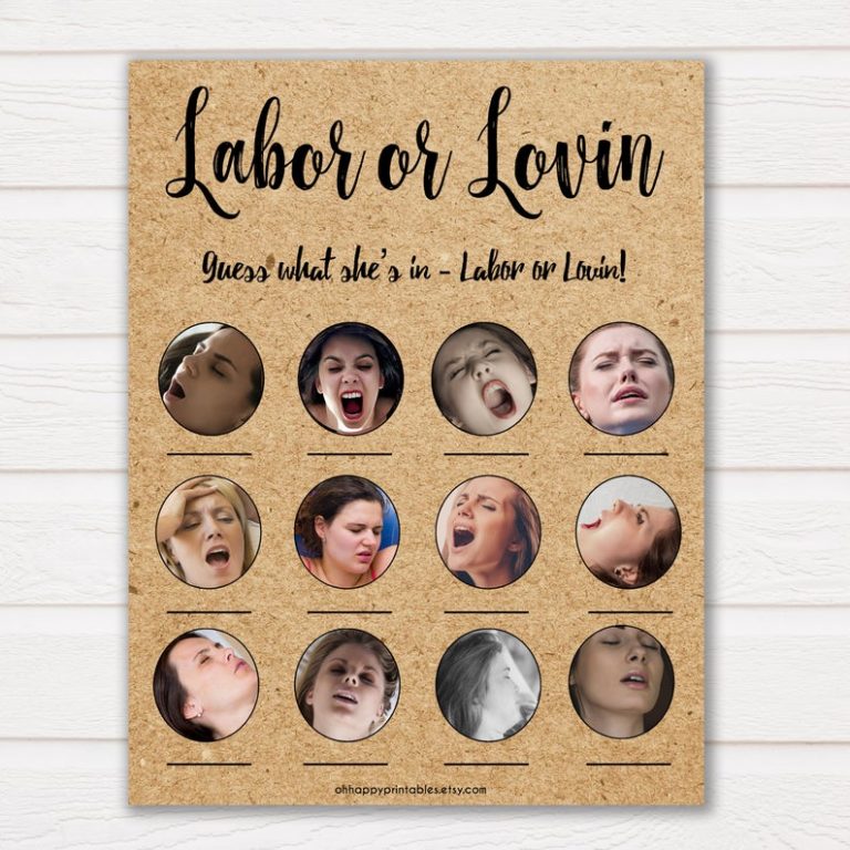 25 Hilarious Printable Baby Shower Games - The Postpartum Party