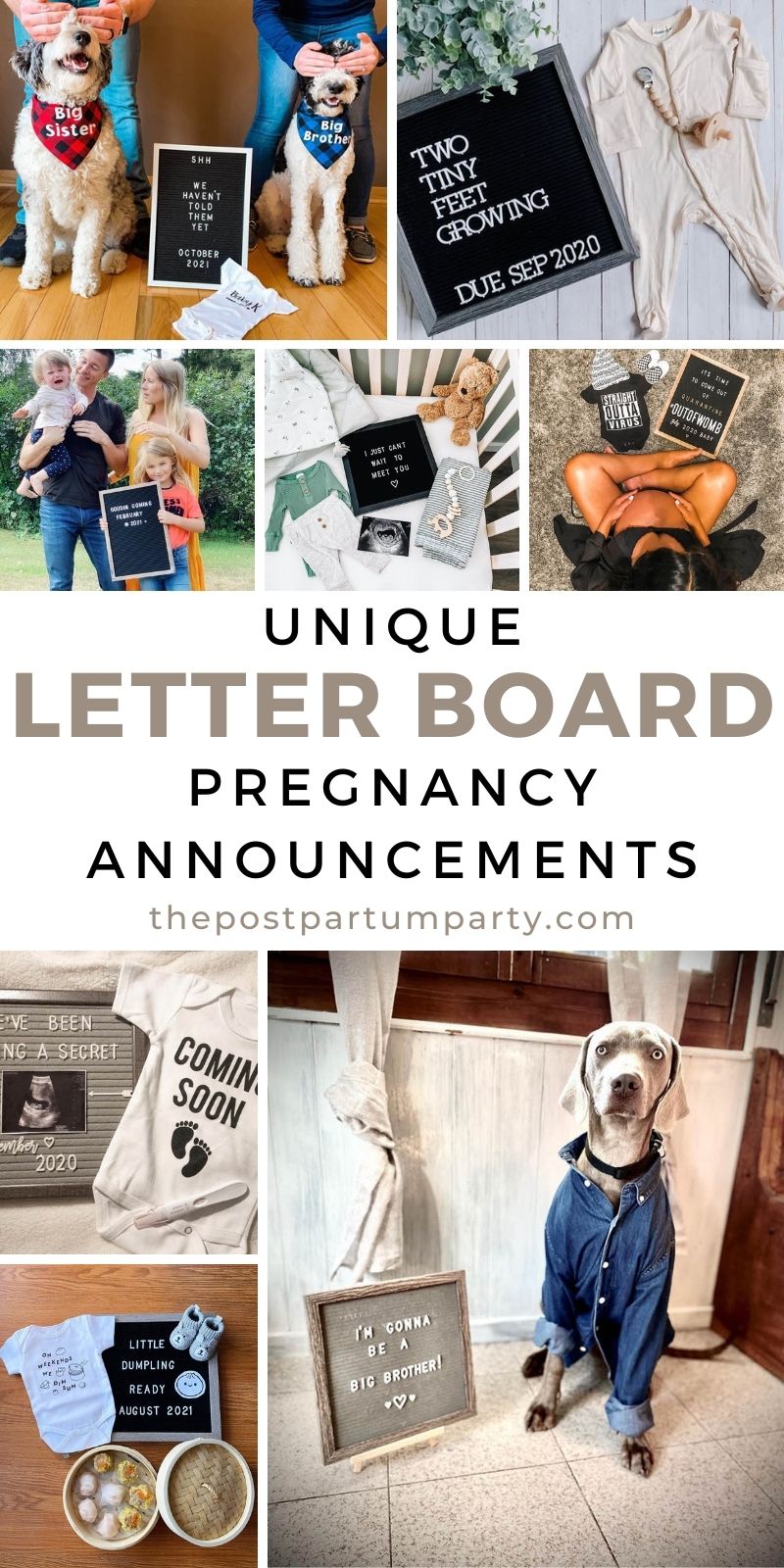 10 Adorable Letter Board Pregnancy Announcements - The Postpartum Party