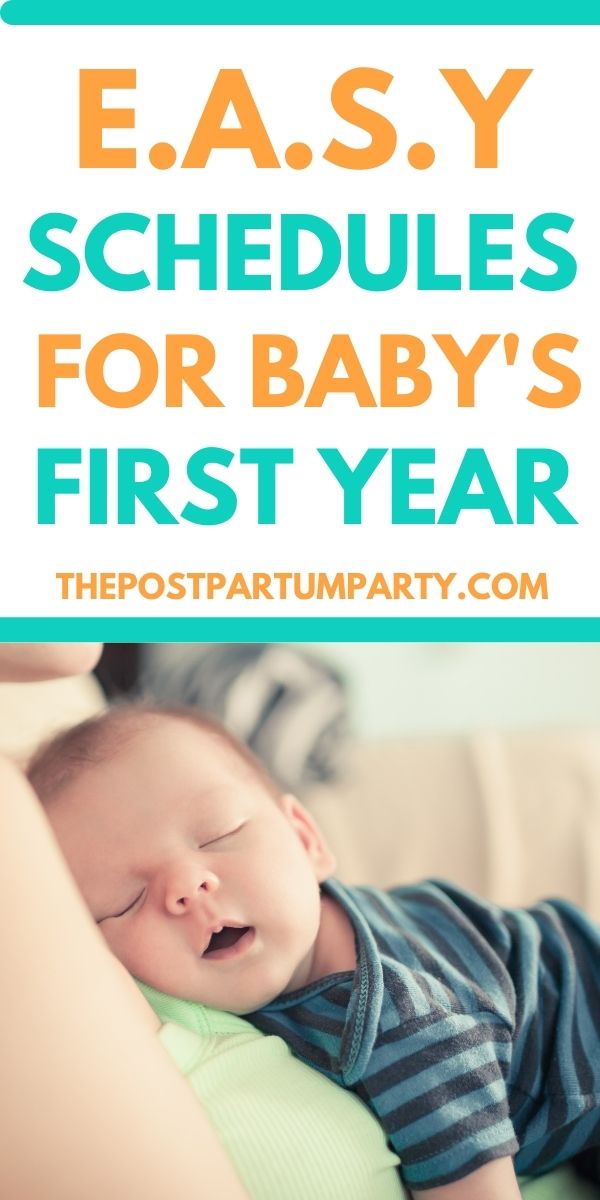 EASY Baby Schedule for Baby's First Year - The Postpartum Party