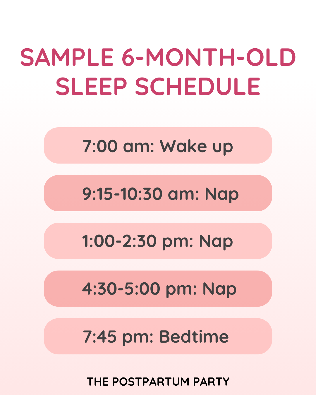 6 Month Old Sleep Schedule and Tips - The Postpartum Party