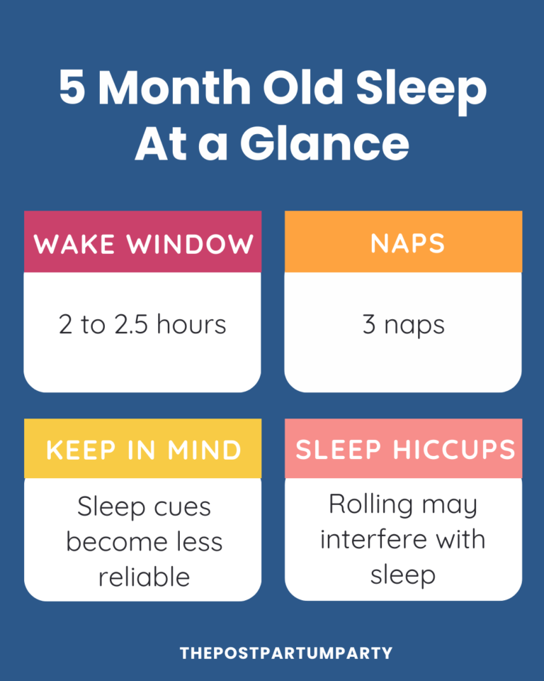 5-Month-Old Sleep Schedule (For Better Nights) - The Postpartum Party