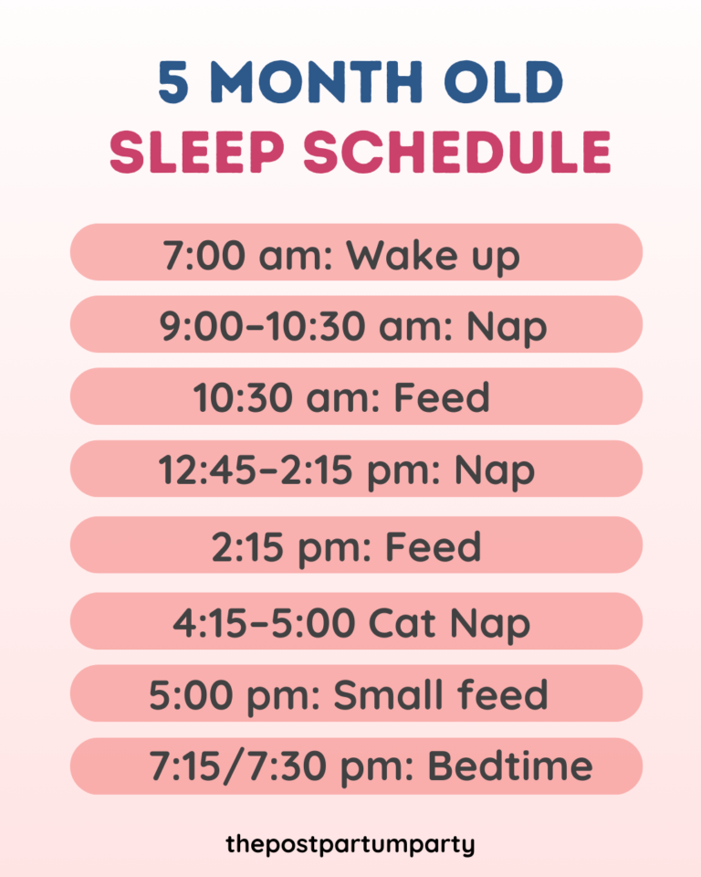 EASY Baby Schedule for Baby's First Year - The Postpartum Party