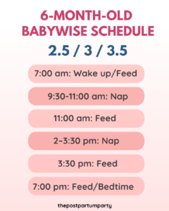 Babywise Schedules to Get You through the First Year
