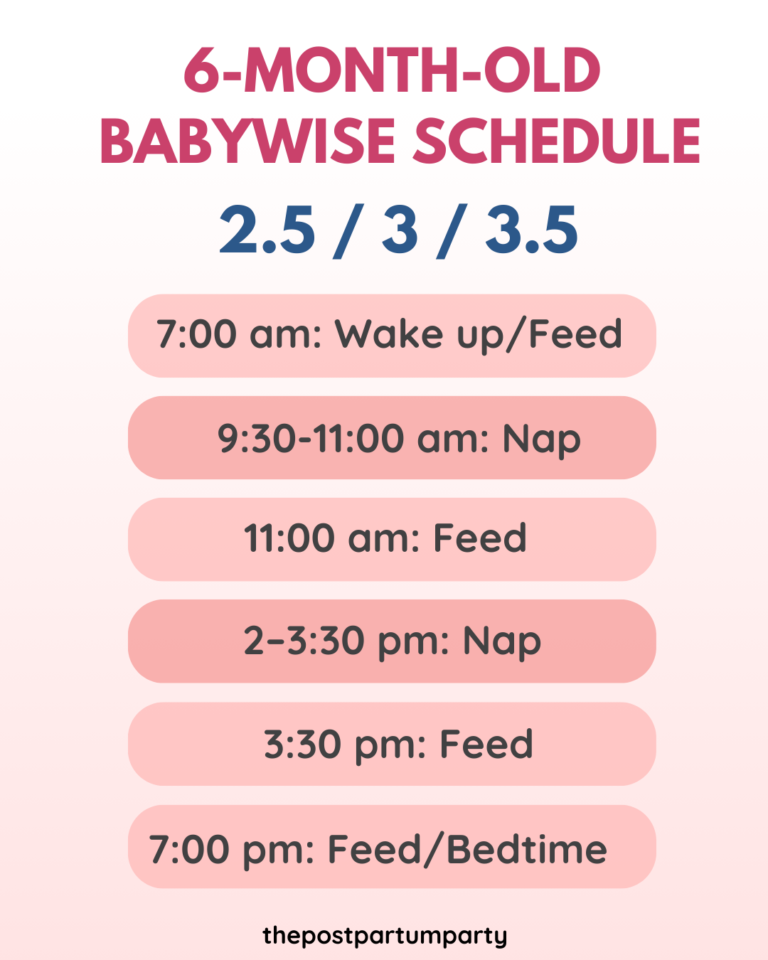 Babywise Schedules to Get You through the First Year