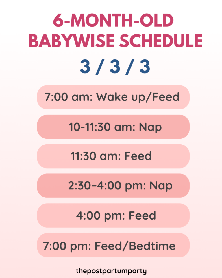 Babywise Schedules to Get You through the First Year