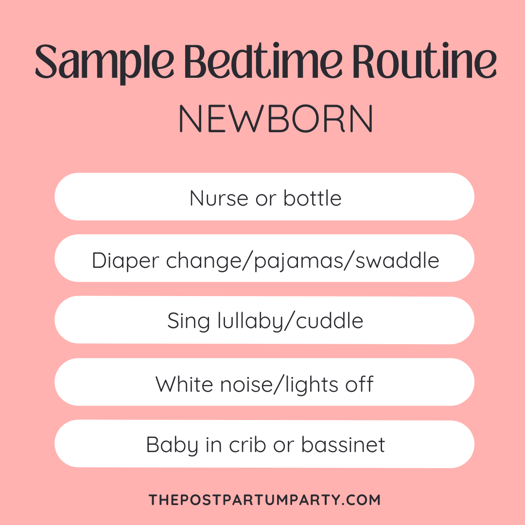 Sample Bedtime Routines to Help Baby Sleep - The Postpartum Party