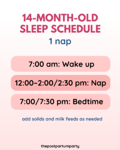 14 Month Old Sleep Schedule (Time to Drop to One Nap?)